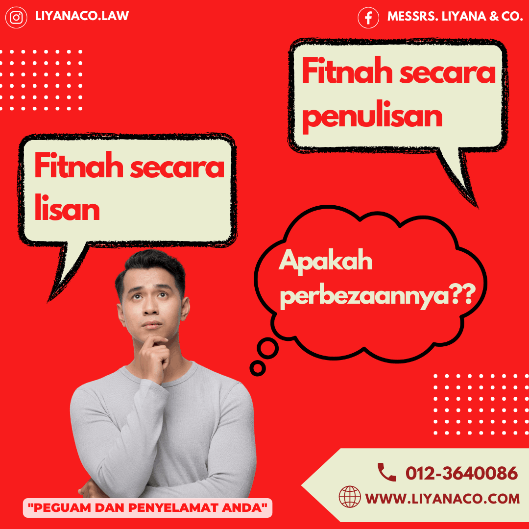 Fitnah secara penulisan & fitnah secara lisan. Apakah perbezaannya ...