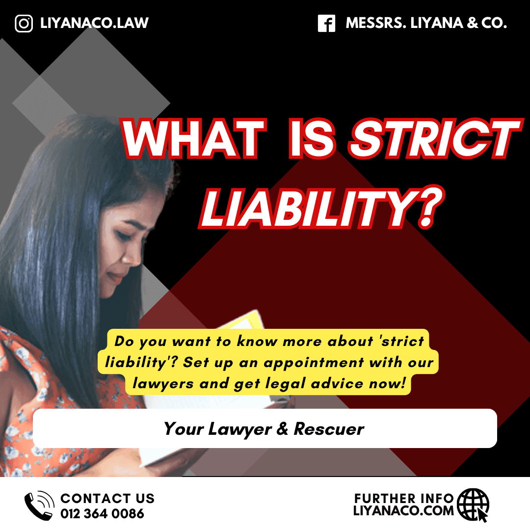 What is meant by 'strict liability?' - Liyana & Co